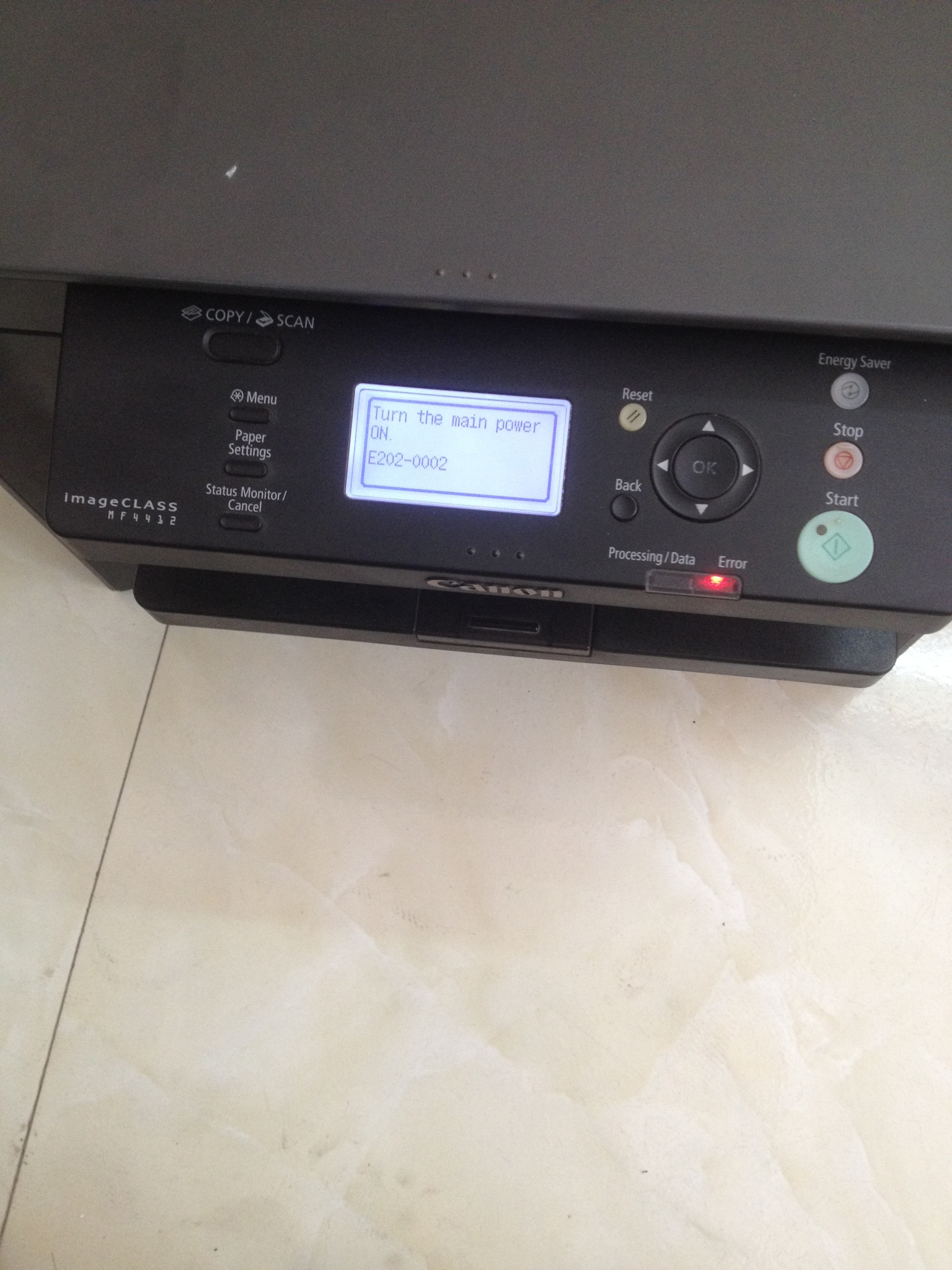 Máy in canon imageCLASS MF4412 báo lỗi - Sửa máy in giá rẻ